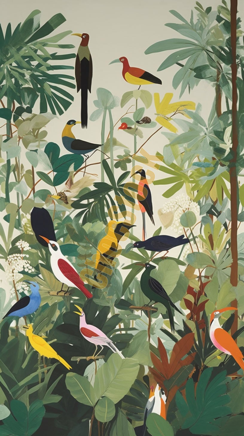 Exotic Birds In Tree 3 | Samba Tree