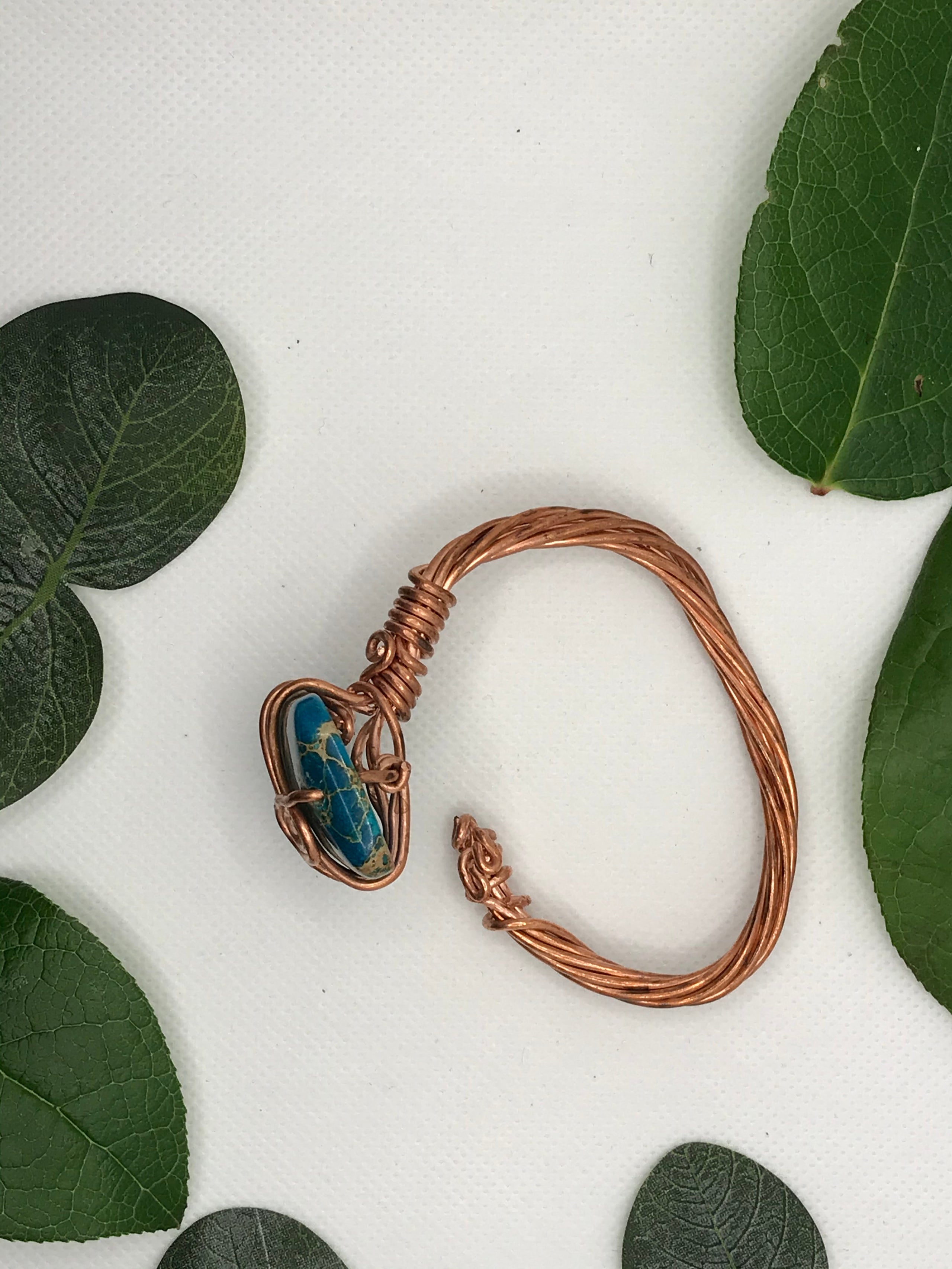 #18 TUMBLED TURQUOISE WRIST CUFF | Samba Tree